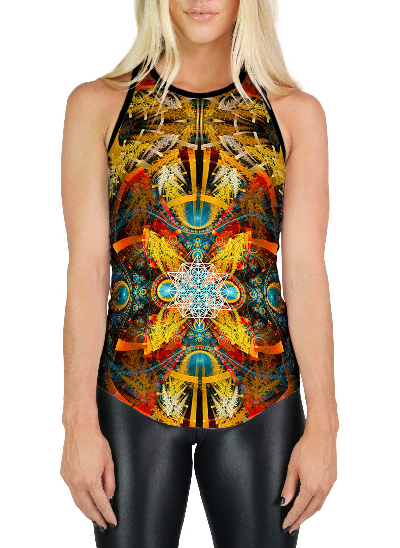 Merkaba Tank Top | Racerback For Women | Rave Clothing | Star Matrix ...