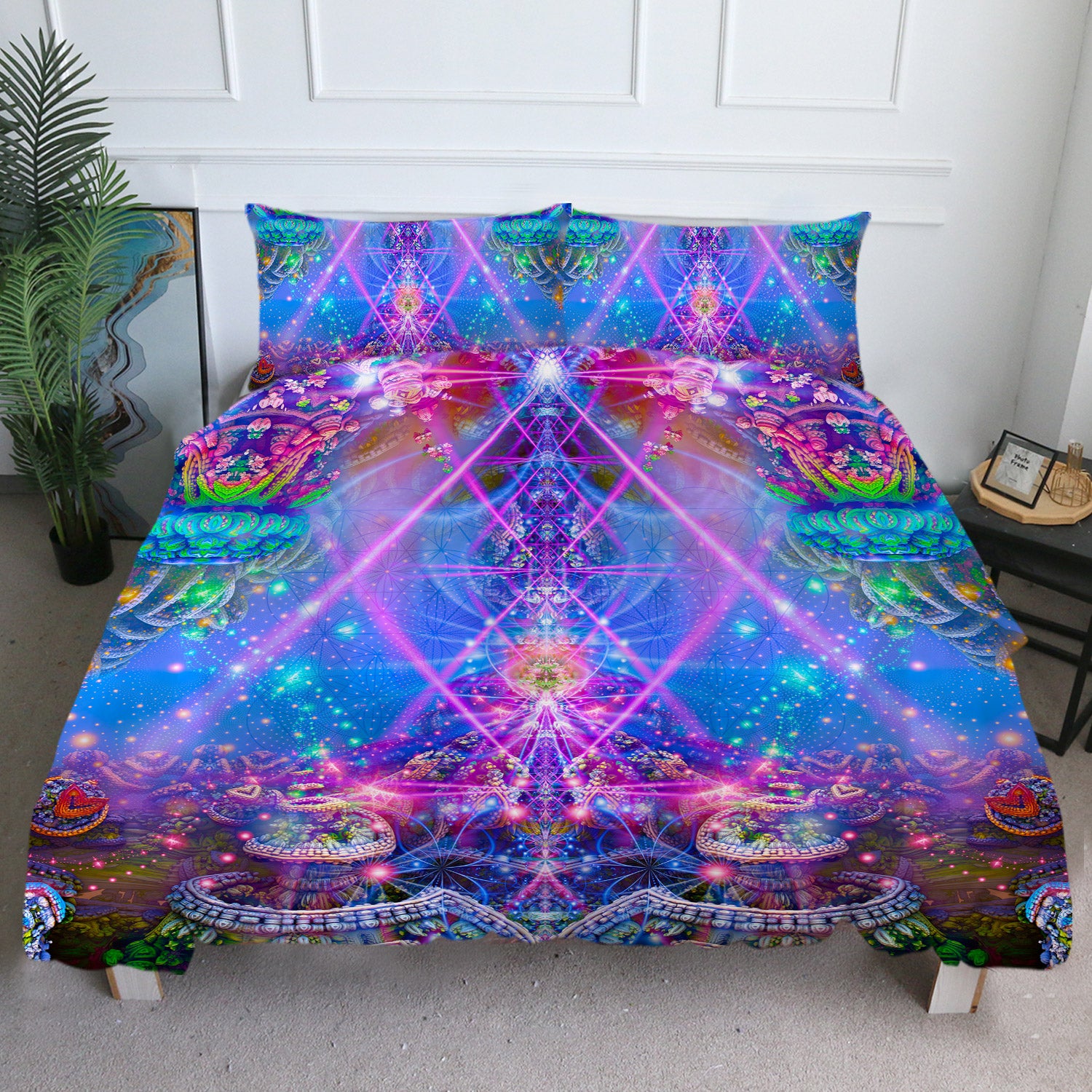 TRIPPY DUVET COMFORTER SET BEDDING SET GATES OF ATLANTIS Pumayana trippy-duvet-comforter-set-bedding-set-gates-of-atlantis-pumayana