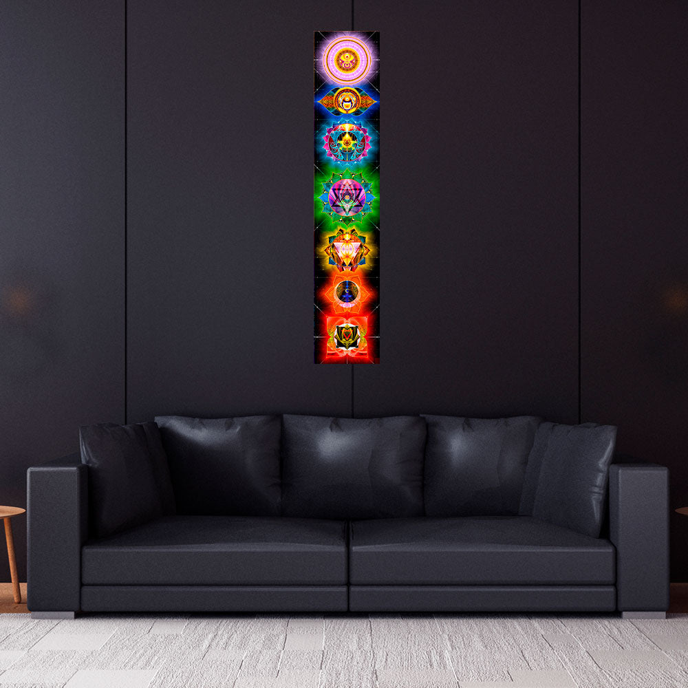 Chakra Tapestry | Chakra Wall Hanging | Healing Chakras Banner – Pumayana